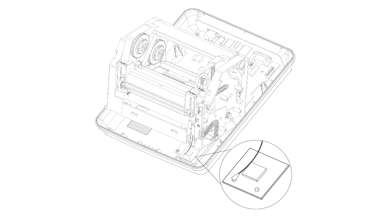 How to Install the Wireless LAN Module in the WS4-TT Printer